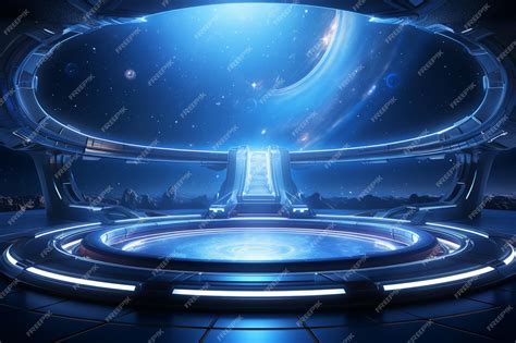 Premium Ai Image Seamless Blue Space Captivating Cosmic Design Endless Depths Of The Universe