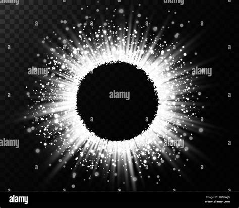 A Bright And Sparkling Circle Effect That Features Radiating Lights Creating A Stunning Visual