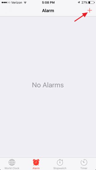 How To Set An IOS Alarm That Will Vibrate But Not Make Sound