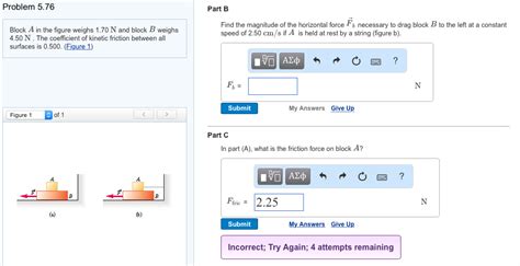 Solved Block A In The Figure Weighs N And Block B Chegg