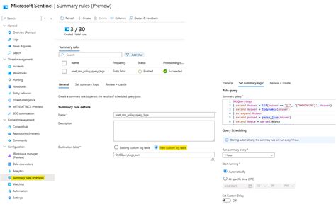 Detect Suspicious Dns Requests Using Azure Dns Security Policy And Sentinel Summary Rules Pit