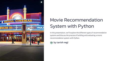 Movie Recommendation System With Python