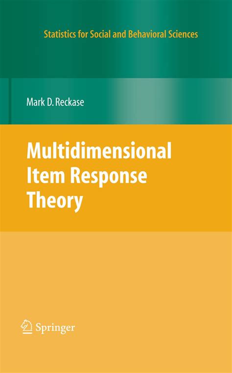 Multidimensional Item Response Theory Statistics For Social And