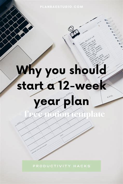 Why You Should Start A 12 Week Year Plan Free Notion Template How To Plan Goal Setting