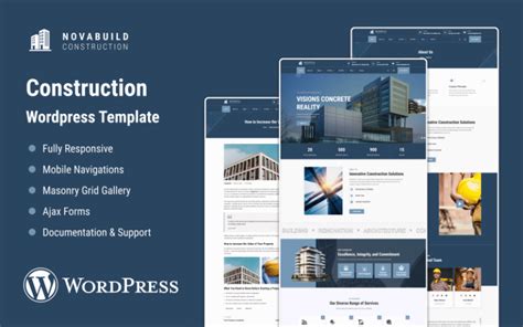 Novabuild Construction Wordpress Theme Template Witch