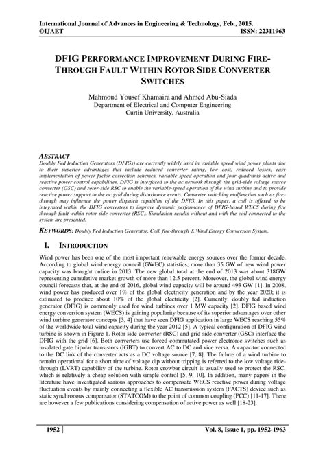 Pdf A New Control Approach To Improve The Overall Performance Of Dfig Based Wecs
