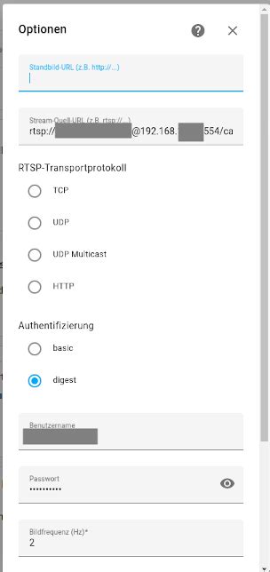 Unable To Add Any Cameras Using Generic Camera Configuration Home Assistant Community