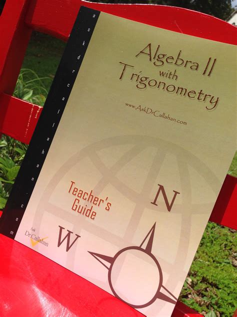 Algebra 2 With Trig Teachers Guide With Syllabus Paperback Askdrcallahan