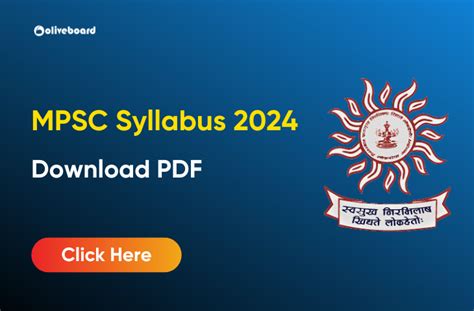 Mpsc Syllabus 2024 Exam Pattern Download Syllabus Pdf