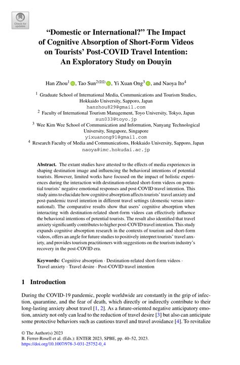 Pdf “domestic Or International” The Impact Of Cognitive Absorption