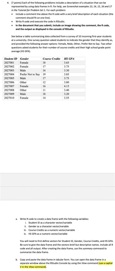 solved 4 7 points each of the following problems includes