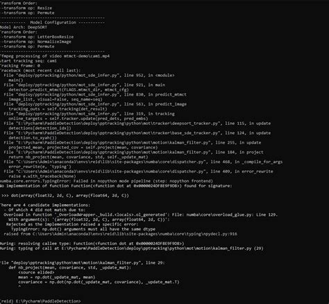 Error Mtmct Deepsorttracker · Issue 7809 · Paddlepaddlepaddledetection · Github