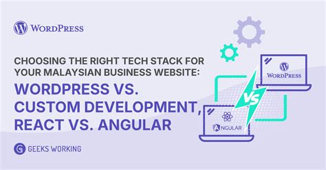 Choosing The Right Tech Stack For Your Malaysian Business Website Wordpress Vs Custom