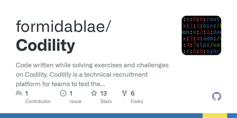 GitHub Formidablae Codility Code Written While Solving Exercises And