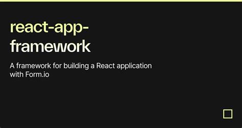 React App Framework Codesandbox