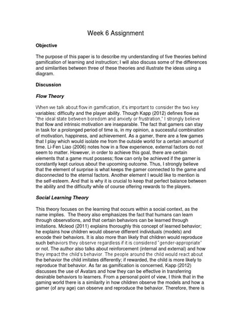 Gamification Theories Pdf Flow Psychology Learning Theory Education