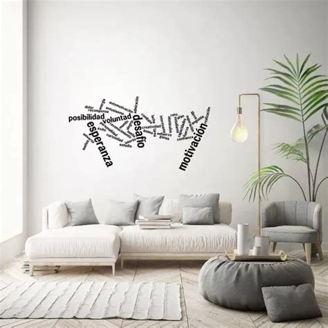 Vinil Decorativo Para Pared Frases Letras Posibilidad Meses Sin Inter S