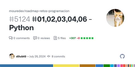 01 Python By D0ubt0 · Pull Request 5124 · Mouredevroadmap Retos Programacion · Github