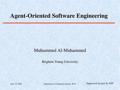 Ppt Agent Oriented Software Engineering Powerpoint Presentation Free