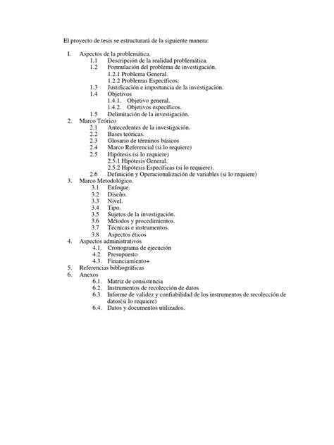 Estructura De Anteproyecto Ti Pdf Teoría Hipótesis