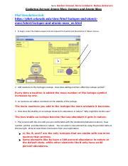 Exploring Average Atomic Mass Docx Name Austen Grewal Nora Lombard Bailee Anderson Exploring