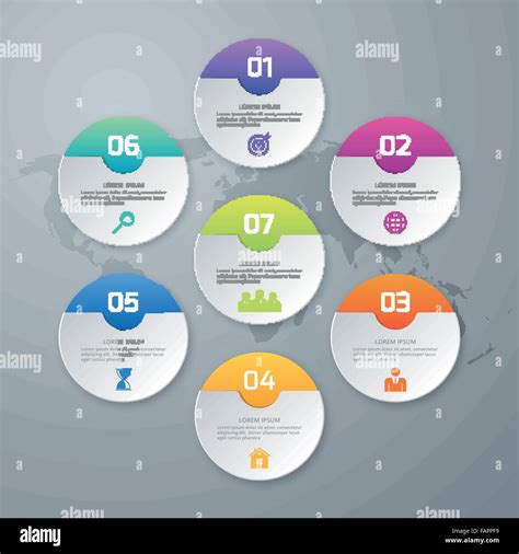 Vector Illustration Of Circles Infographics Stock Vector Image And Art Alamy