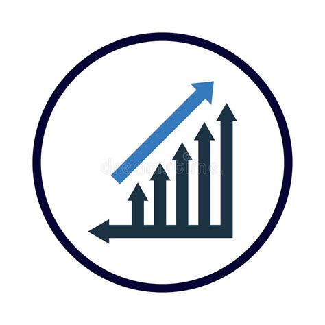Growth Graph Business Growth Graph Chart Icon Stock Vector Illustration Of Profit Gain