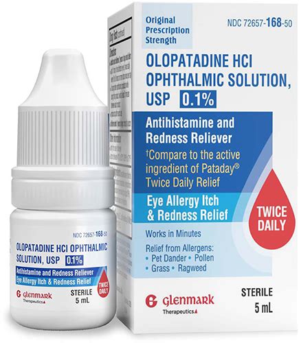 Olopatadine Hydrochloride Ophthalmic Solution Usp 01 Otc