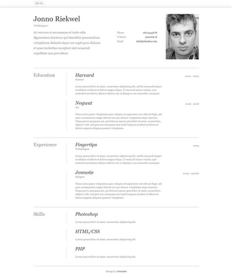 Html Resume Template 20 Free Html Resume Templates 2020 Css Author For A Stylish But