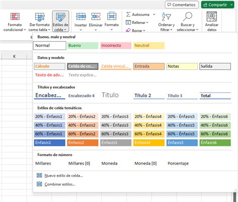 Estilos De Celda En Excel Excel Total
