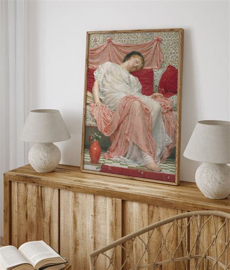 Jasmine Albert Joseph Moore Classical Portrait Print Pink Feminine Art Olympian Classical