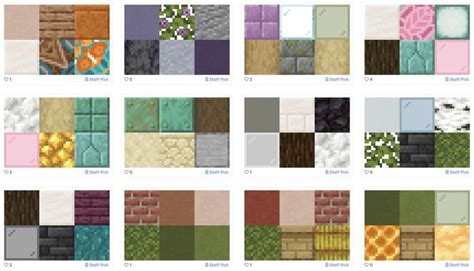 Minecraft Block Palette With Colorful Materials