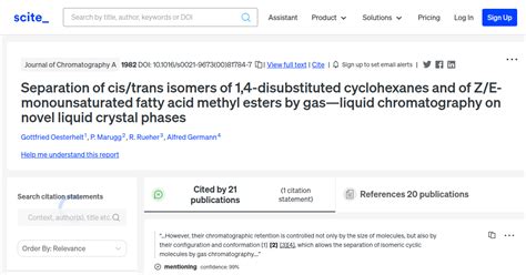 Separation Of Cis Trans Isomers Of 1 4 Disubstituted Cyclohexanes And Of Z E Monounsaturated