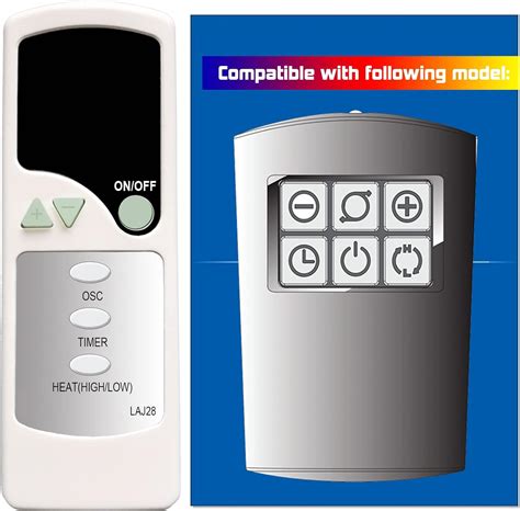 Replacement Remote Control For Lasko 5591 Touch Control Ceramic Tower Space Heater