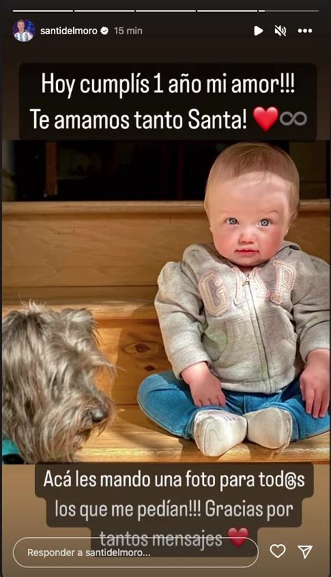El Enorme Parecido Entre Santa La Hija De Santiago Del Moro Y Su