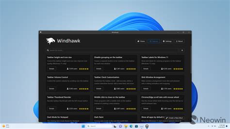Windows 11 Mod App Windhawk Is No Longer In Beta Gets Offline Installer And More Neowin