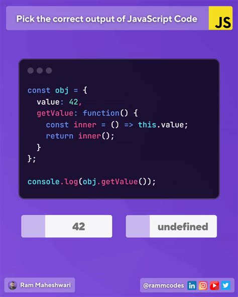 What Do You Think Is The Correct Output Of The Following Javascript
