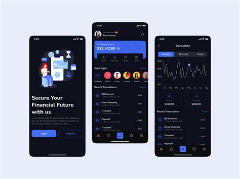 E Wallet Mobile App Ui Design Behance