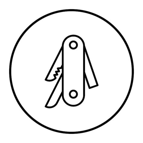 Premium Vector Swiss Army Knife Vector Illustration