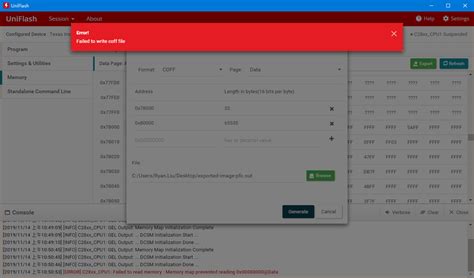 Tms320f280041 Gel File Modification When Reading Image Using Uniflash C2000 Microcontrollers