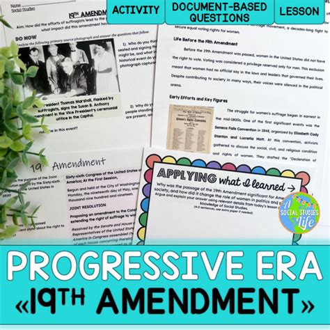 19th Amendment Teaching Resources
