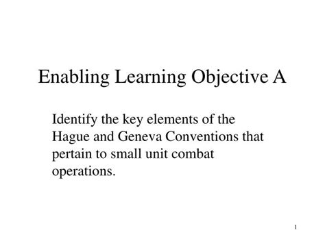 Ppt Enabling Learning Objective A Powerpoint Presentation Free Download Id 5916664