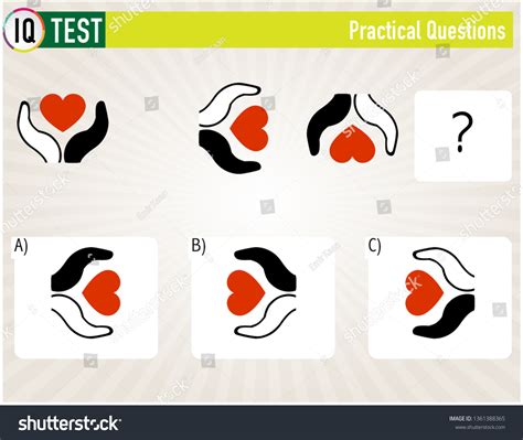 Iq Test Practical Questions Stock Vector Royalty Free Shutterstock