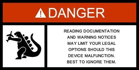 Retro Thing Warning Label Generator