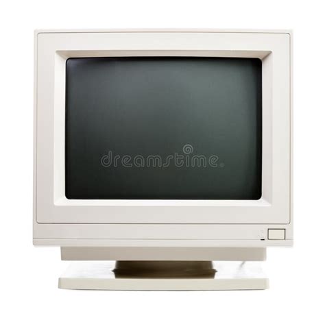 old computer keyboard cpu and monitor stock image image of classic