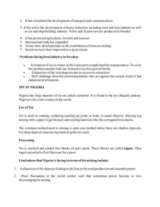 SUSTAINABLE MINING MINERAL EXTRACTION MINING INDUSTRY PDF