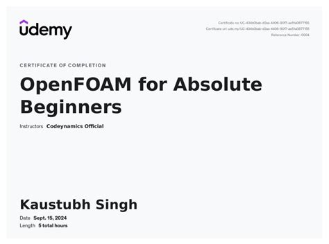 Kaustubh Singh On Linkedin I Had The Privilege Of Receiving This Openfoam Course Free Of Cost On