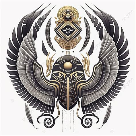 ملصق ذو طابع مصري يعرض رسومات قديمة وفنًا مفاهيميًا بأنماط معقدة صورة