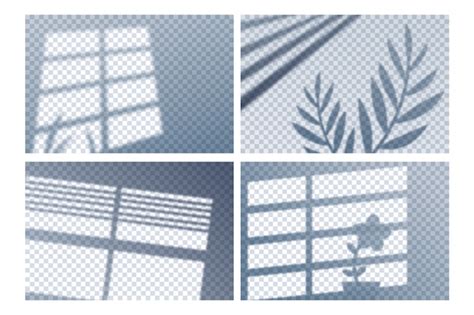 투명한 그림자 오버레이 효과 무료 벡터