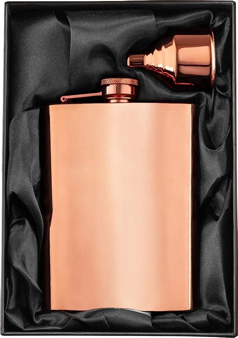 Flask For Liquor For Women T Set Copper Flask 8oz Funnel Pouch